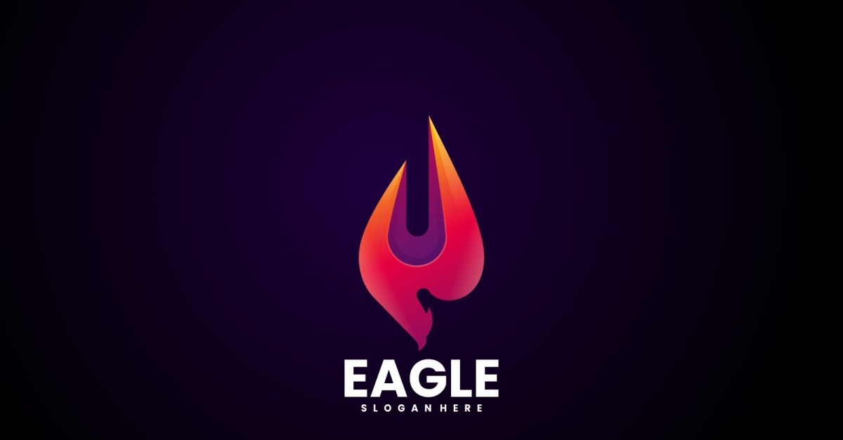 Vector Eagle Gradient Logo Template #236282 - TemplateMonster