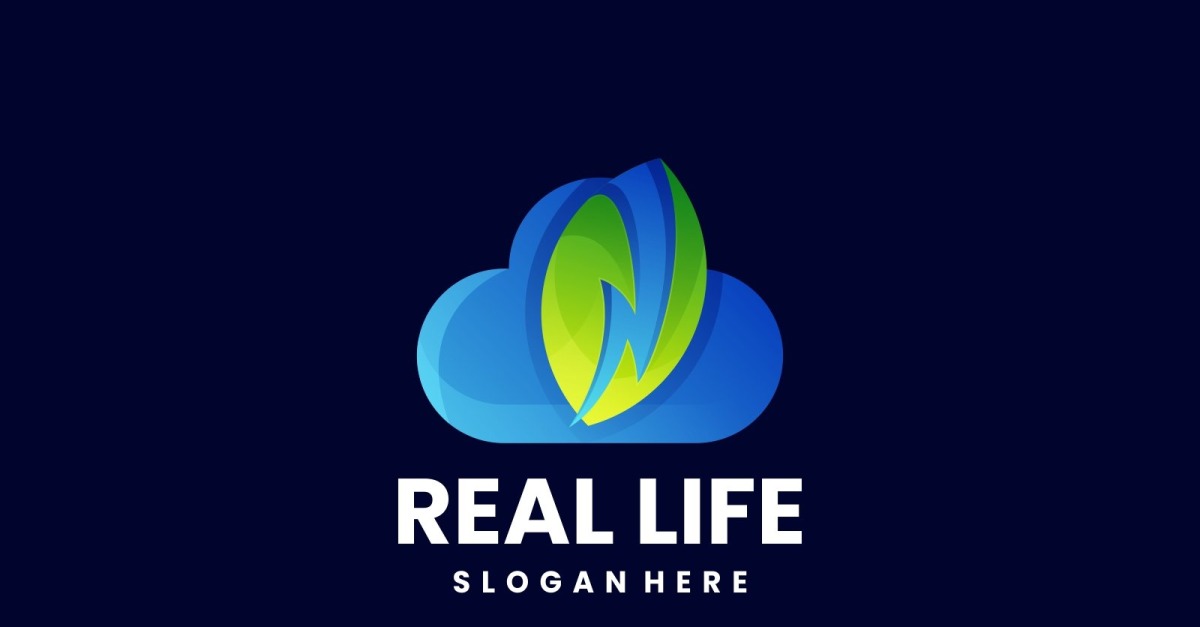Real Life Gradient Logo Style #236422 - TemplateMonster