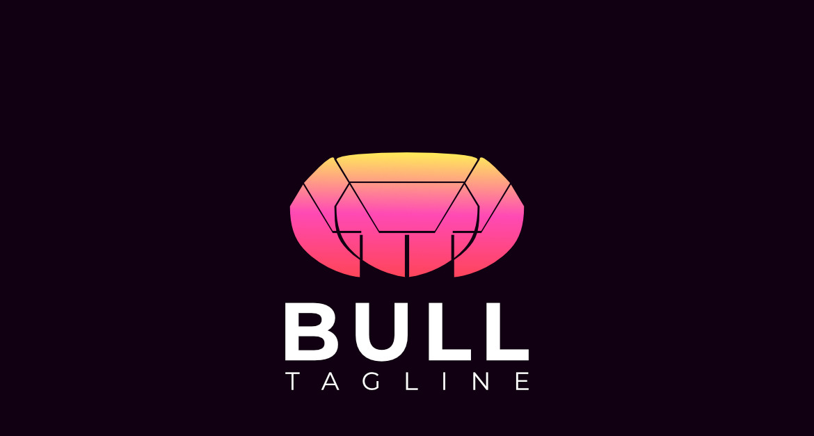 Bull Tech Mascot Futuristic Logo #236540 - TemplateMonster