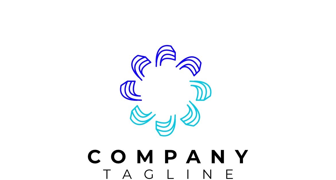 Dynamic Rotation Flat Line Logo #236535 - TemplateMonster