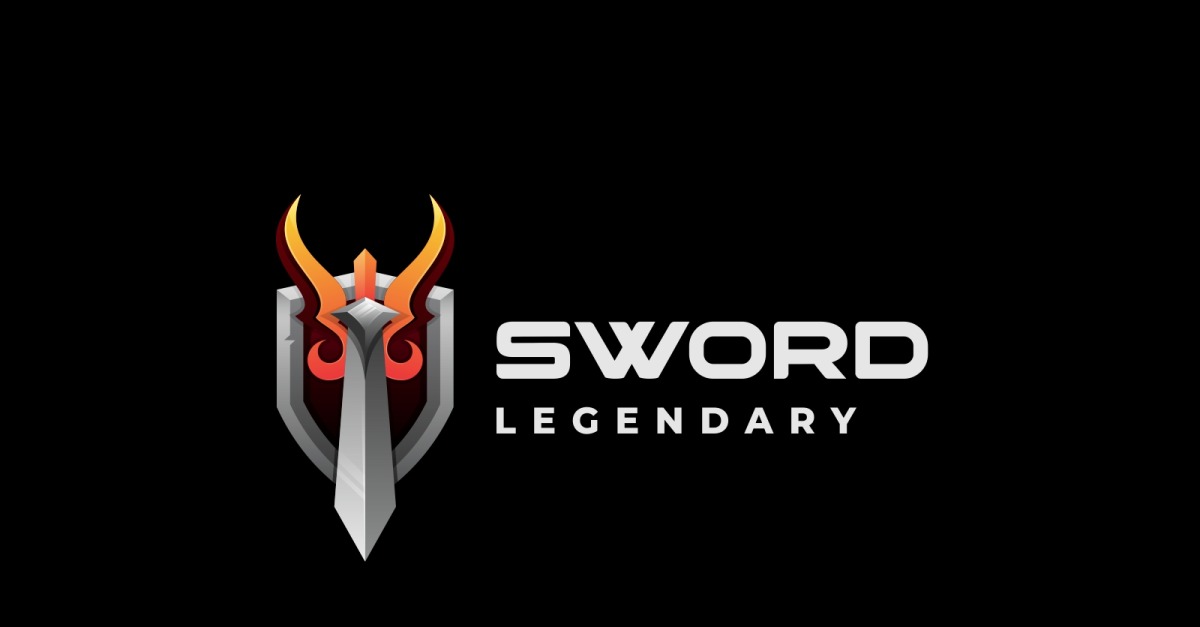Sword Gradient Logo Design #236610 - TemplateMonster