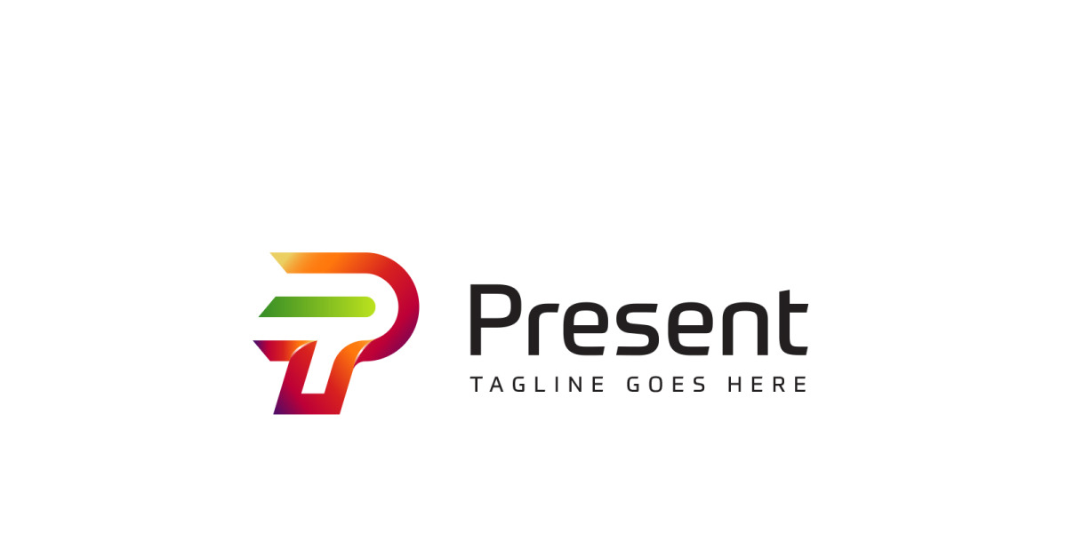 Present Letter P Logo Template #236757 - TemplateMonster