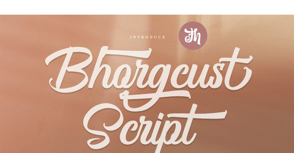 Police de script Bhorgcust - Police de script Bhorgcust