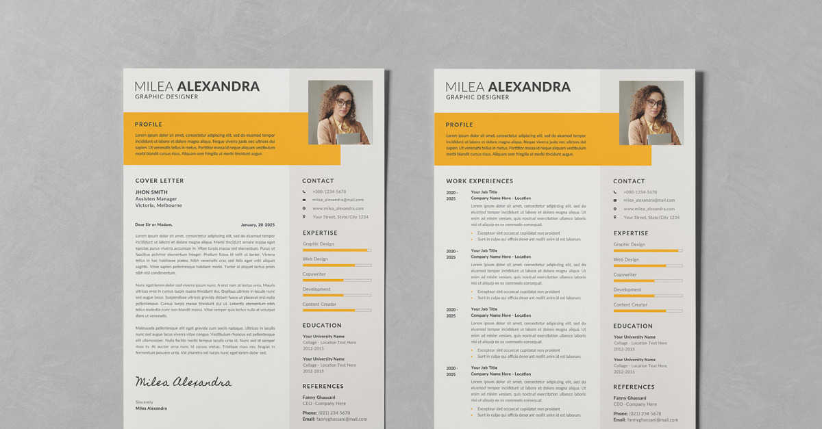 Modèles de CV de CV créatifs et modernes - TemplateMonster