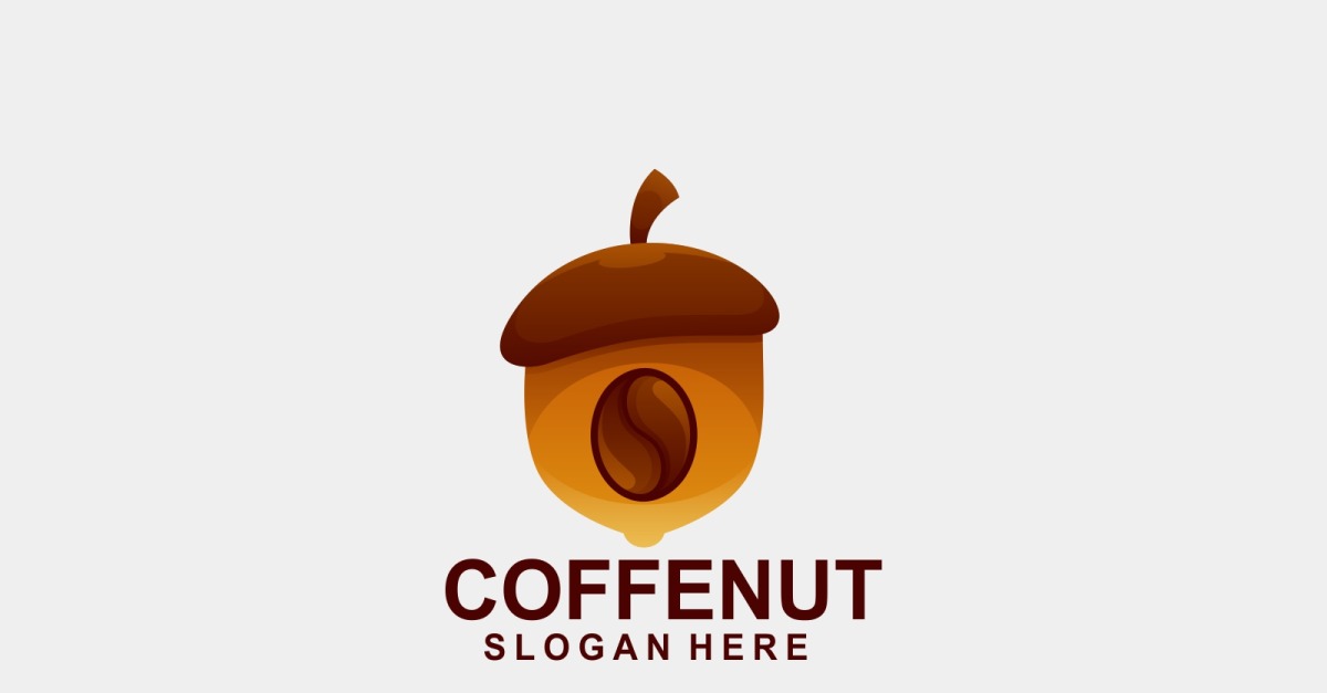 Coffee Nut Gradient Logo Style #237522 - TemplateMonster