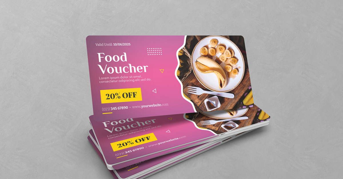 Gift Voucher PSD Templates #237564 - TemplateMonster