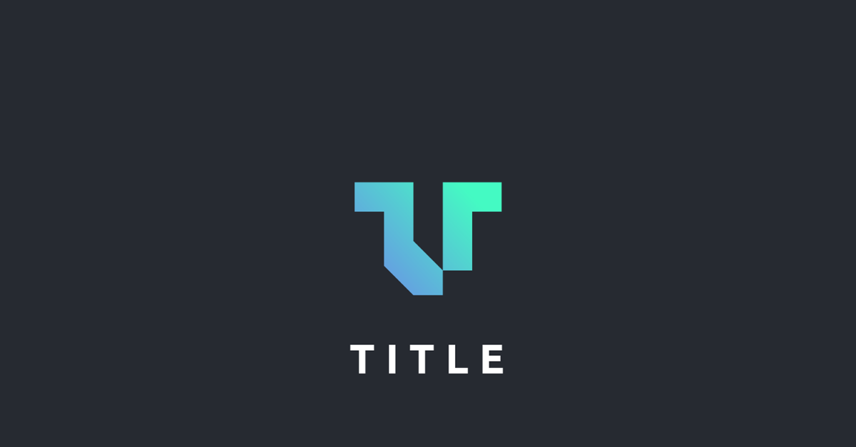 Contemporary Geometrical TL Tech Monogram Logo