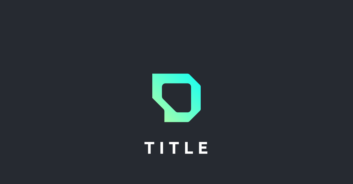 Logo monogramme D Tech minimaliste contemporain