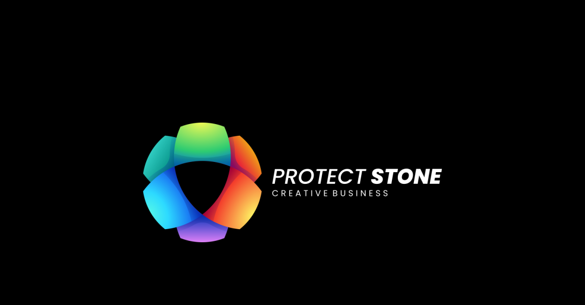 Protect Stone Gradient Logo #237836 - TemplateMonster