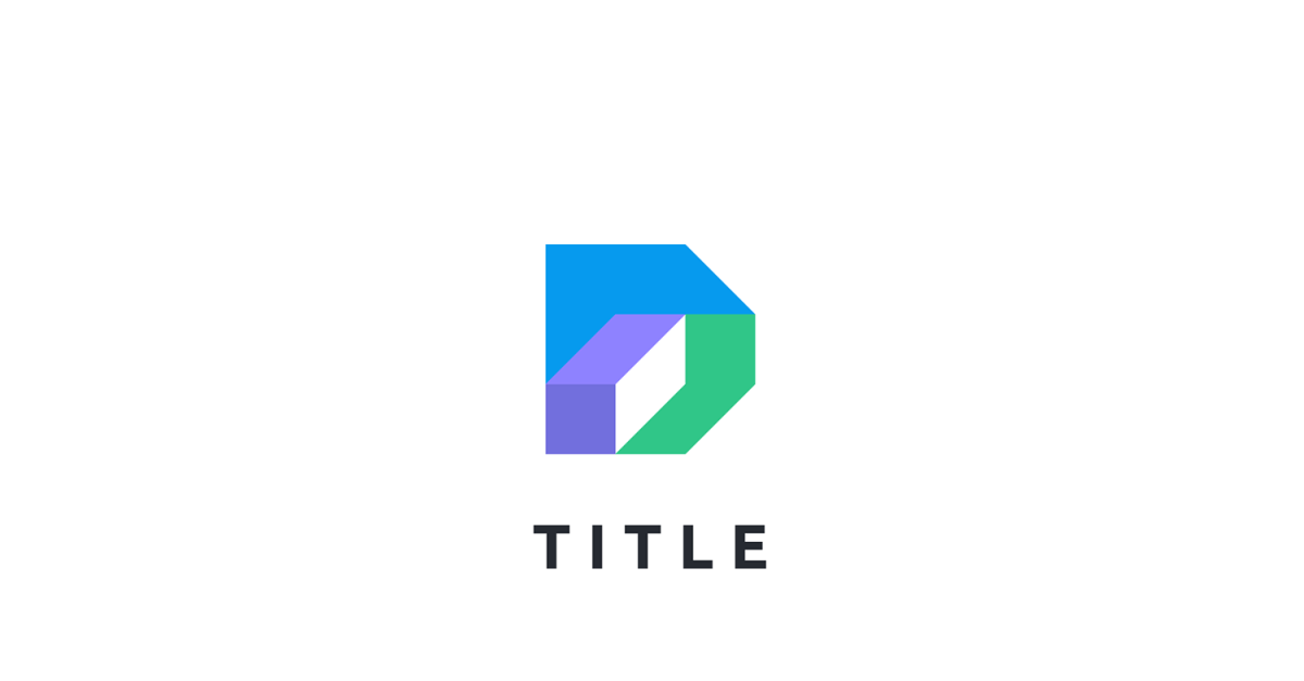 Spacious Geometrical D Technology Monogram Logo