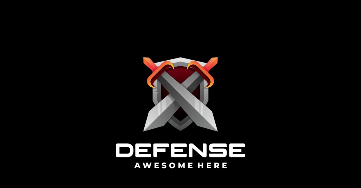 Defense Gradient Logo Style #238230 - TemplateMonster