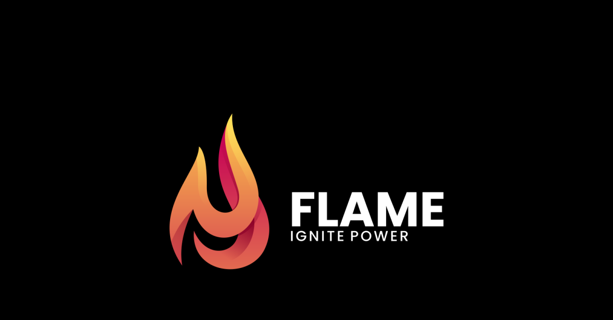Ignite Flame Gradient Logo #238235 - TemplateMonster