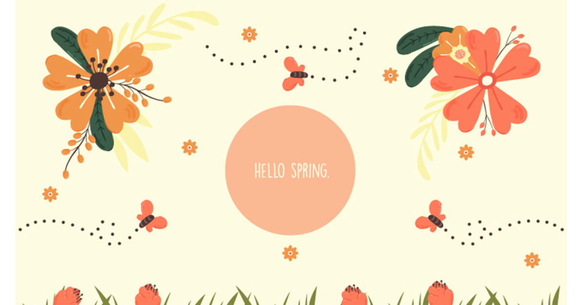 Spring Background Concept Illustration - TemplateMonster