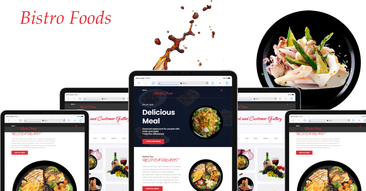 Bistro Foods - Plantilla de sitio web Bootstrap 5 HTML5