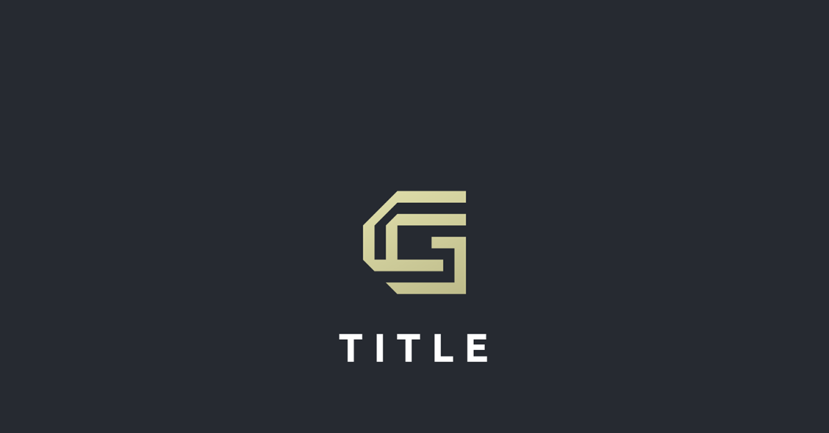 Luxury Elite G Golden Monogram Logo #238615 - TemplateMonster