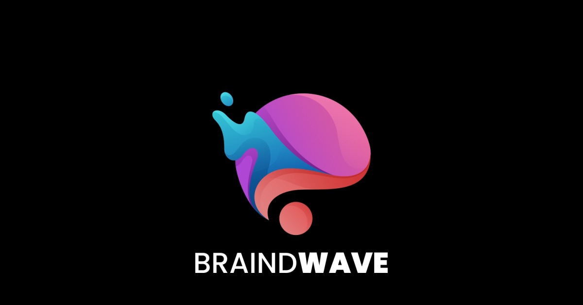 Brain Wave Gradient Logo Style #238919 - TemplateMonster