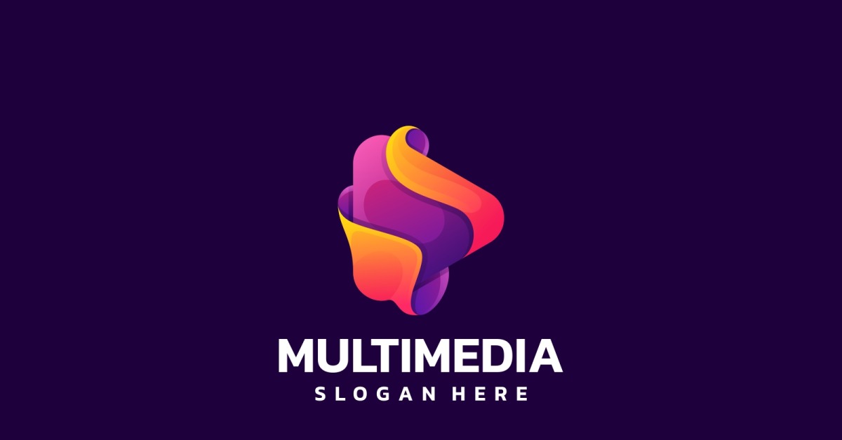 Multimedia Gradient Logo Style #239043 - TemplateMonster