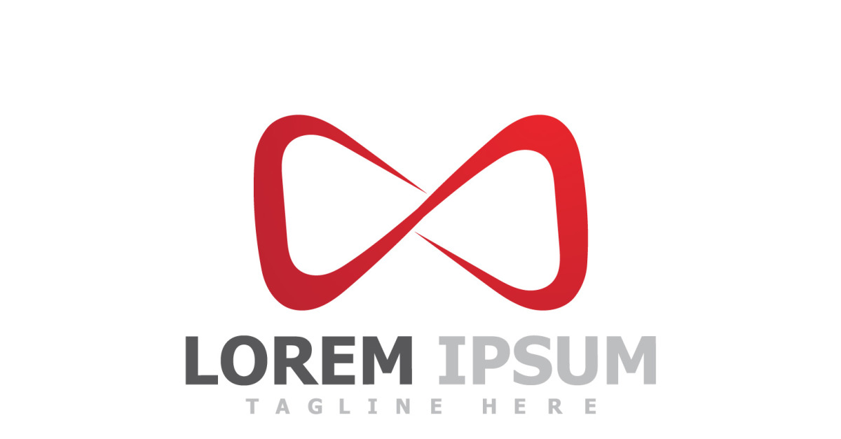 Conception d'éléments de symbole de logo infini V2