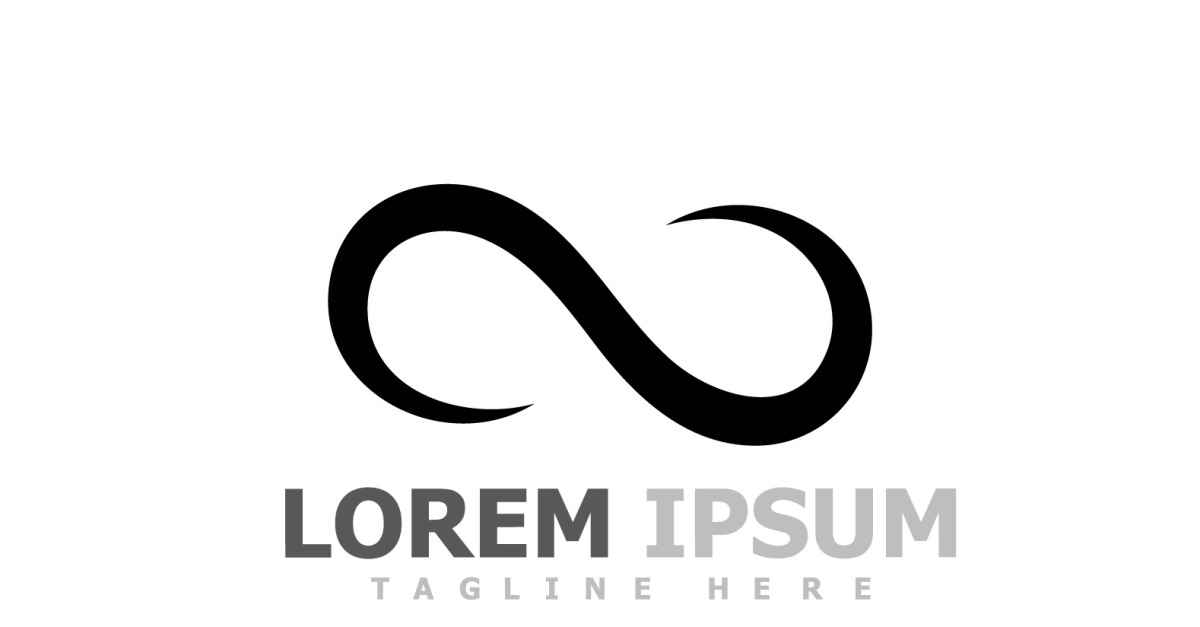 Conception d'éléments de symbole de logo infini V5