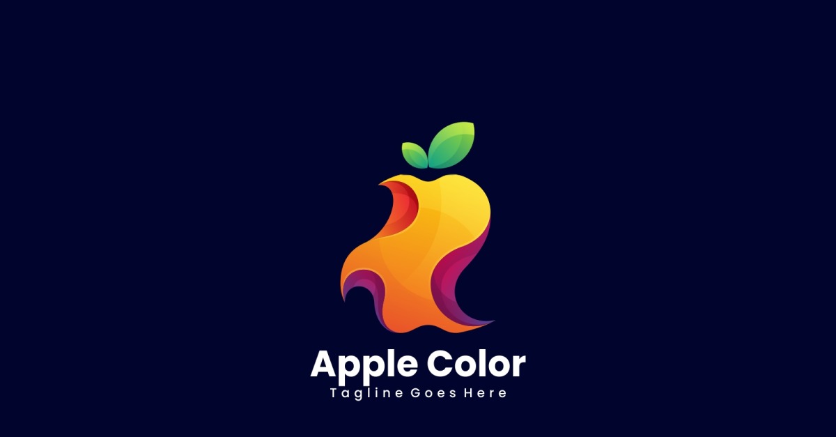 Apple Color Gradient Logo Style #239291 - TemplateMonster
