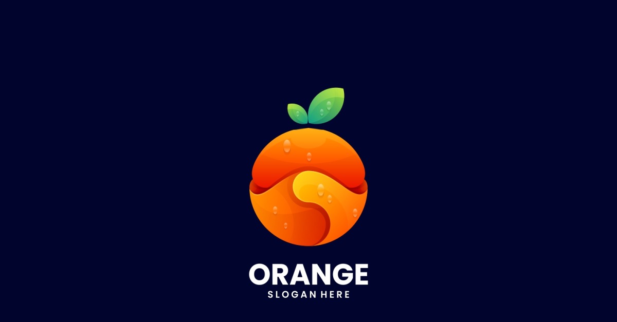 Vector Orange Gradient Logo #239296 - TemplateMonster