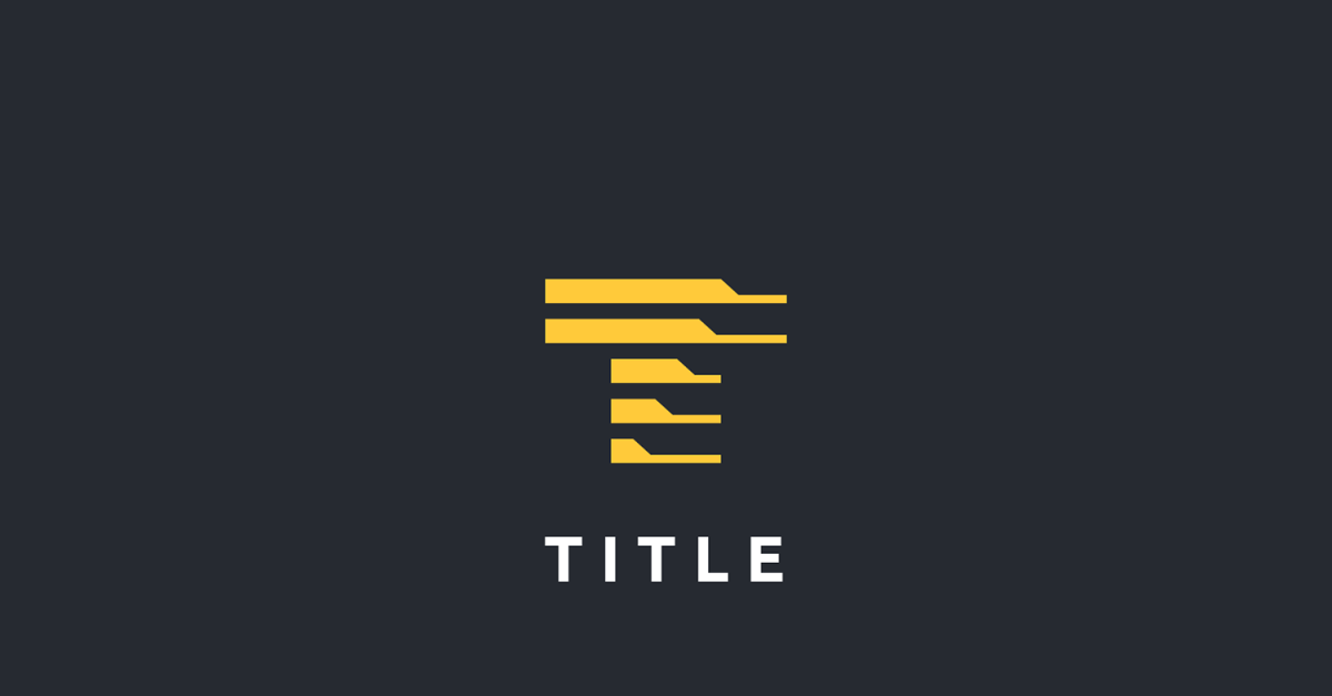 Contemporary Visual T Engineering Construction Monogram Logo