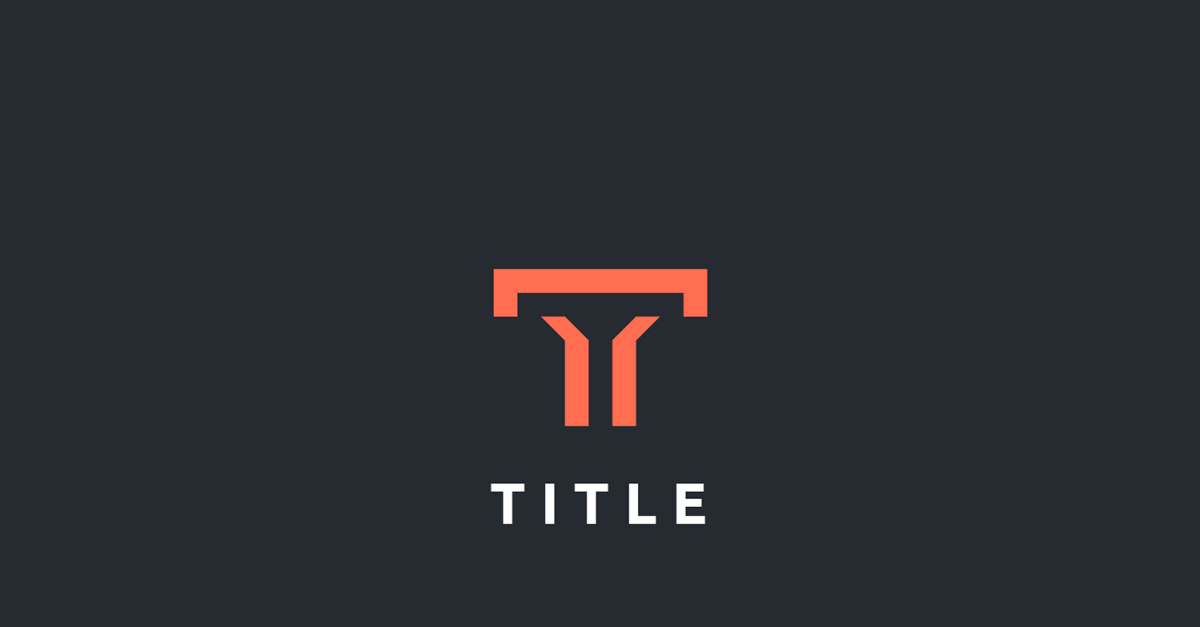 Modern Visual T Structure Abstract Logo - TemplateMonster