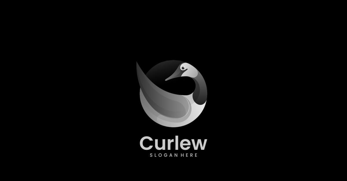 Curlew Gradient Logo Style #239580 - TemplateMonster