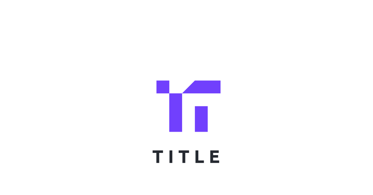 Modern Style T Purple Tech Monogram Logo - TemplateMonster
