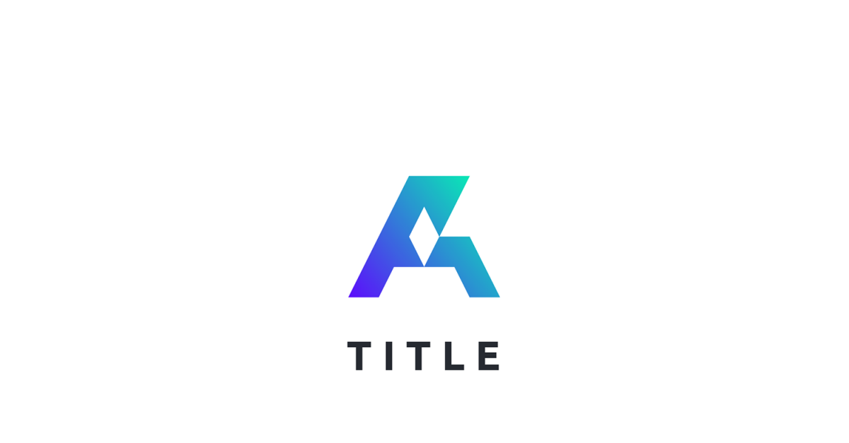 Contemporary Fresh A Tech Glow Monogram Logo