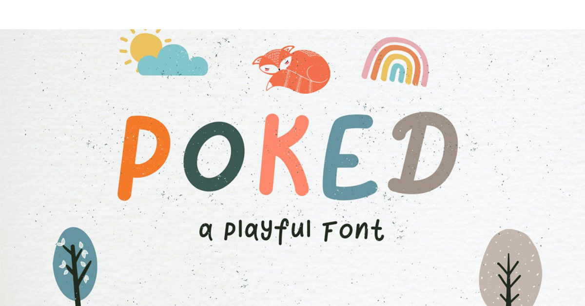 Poked Fun and Playful Font - Poked Fun and Playful Font