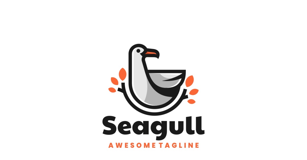 Seagull Mascot Logo Style #240319 - TemplateMonster