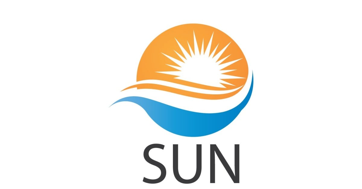 Sun Logo And Symbol Vector V2 #240403 - TemplateMonster