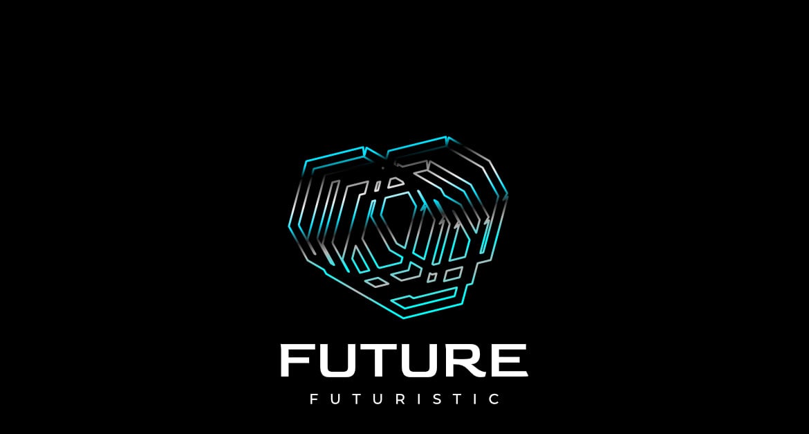 Gradient Dynamic Abstract Techno Line Logo - TemplateMonster