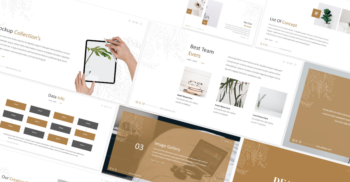 Deandra Basit Powerpoint Şablonu #240771 - TemplateMonster