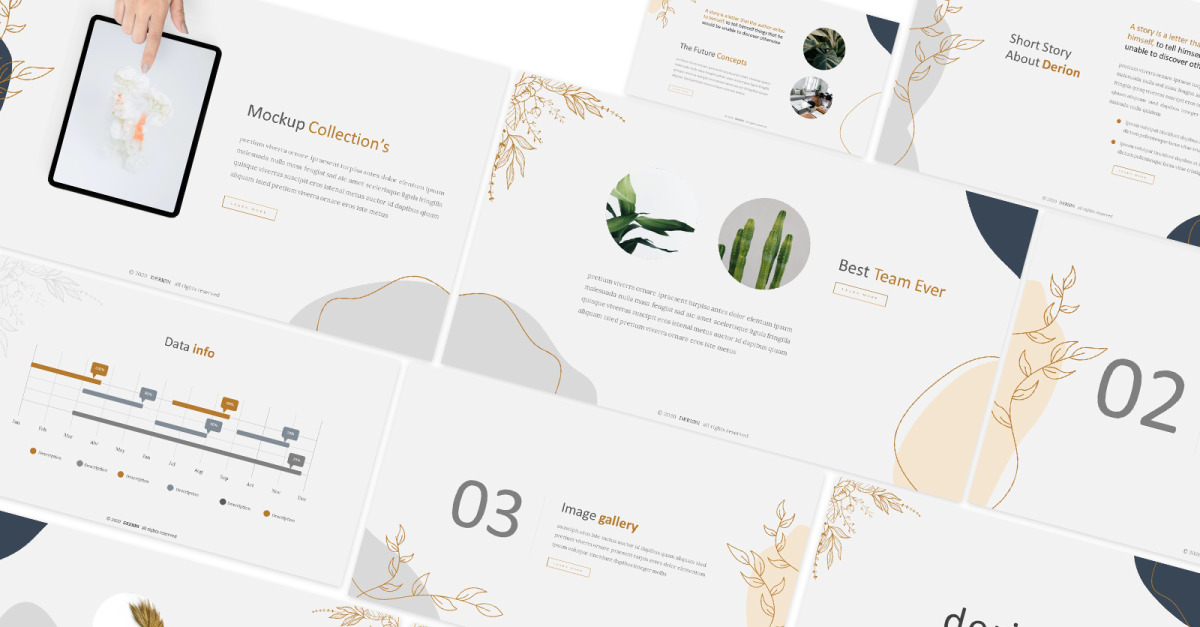 Derion Basit Powerpoint Şablonu #240867 - TemplateMonster