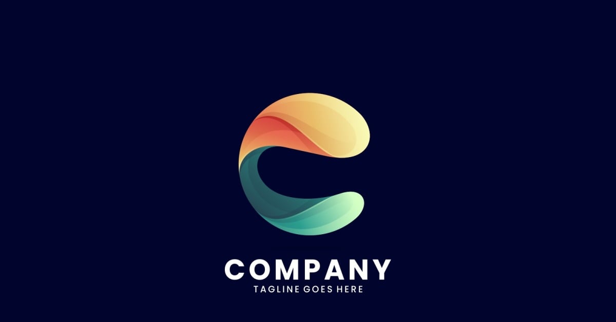 Letter C Color Gradient Logo Design #240813 - TemplateMonster