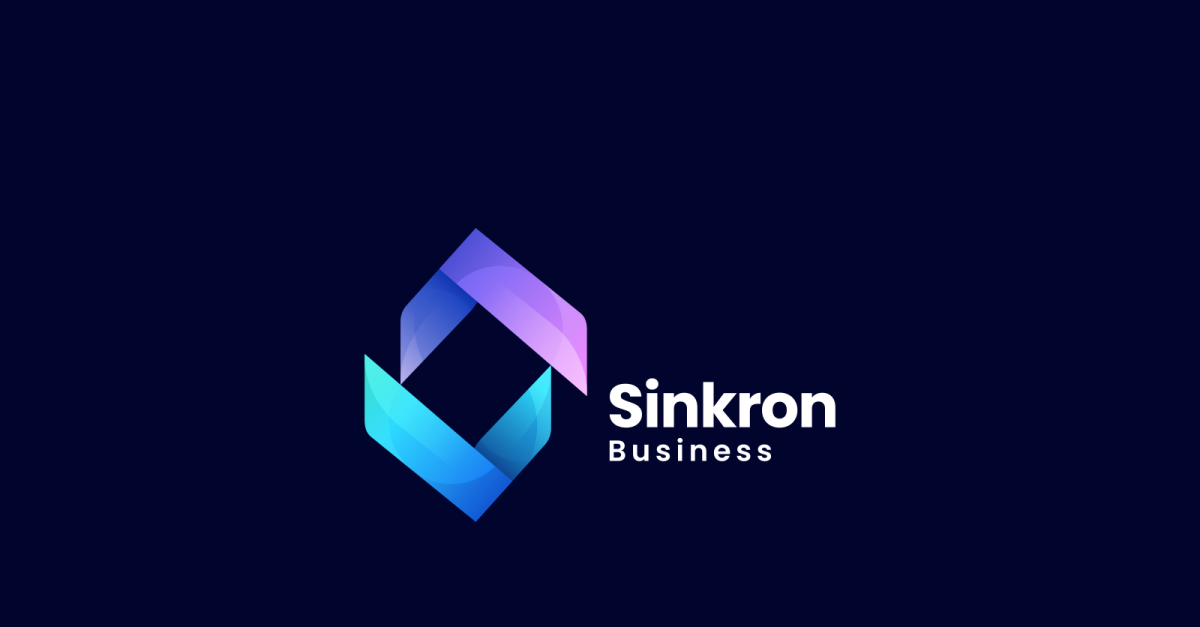 Sincronizar Design de Logo Gradiente - TemplateMonster