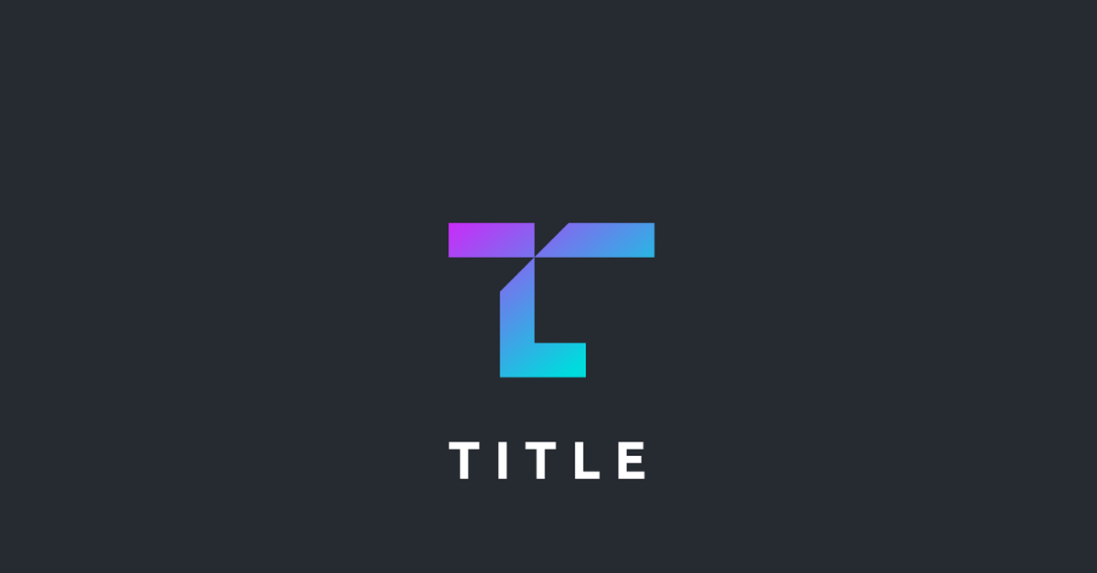Sleek Iconic T Tech Shade Monogram Logo - TemplateMonster