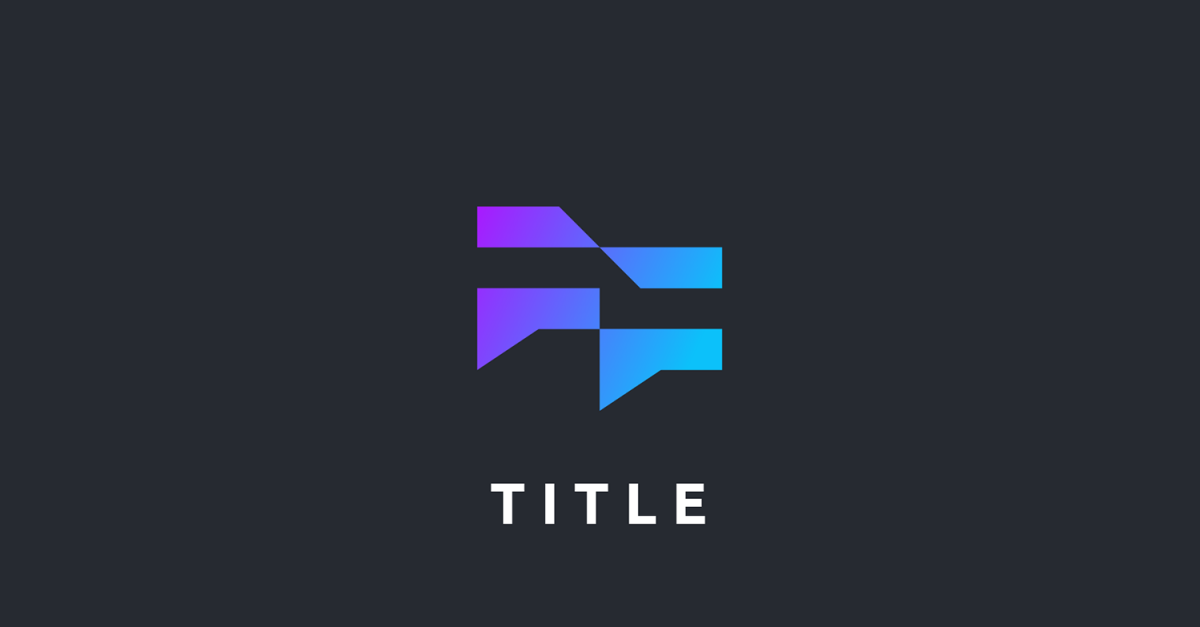 Sleek Iconic FF Tech Shade Monogram Logo - TemplateMonster