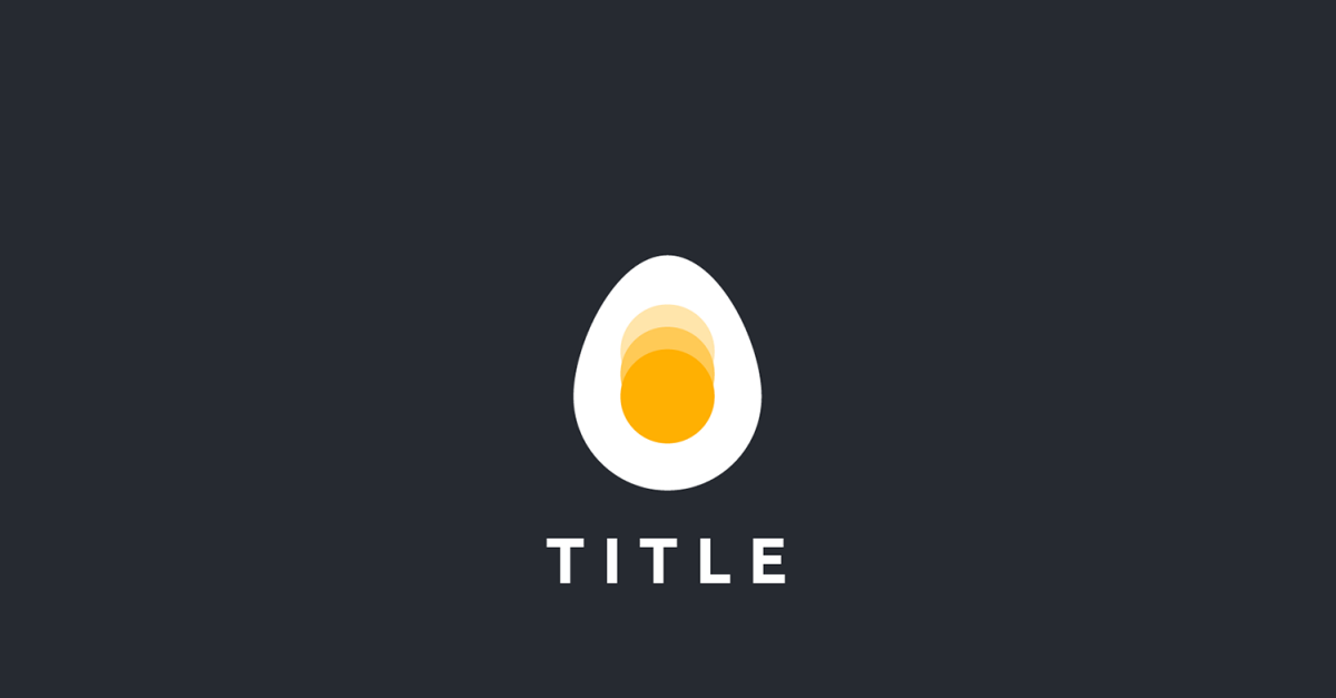 Sleek Minimal Egg Yolk Breakfast Health Tech Shade Logo