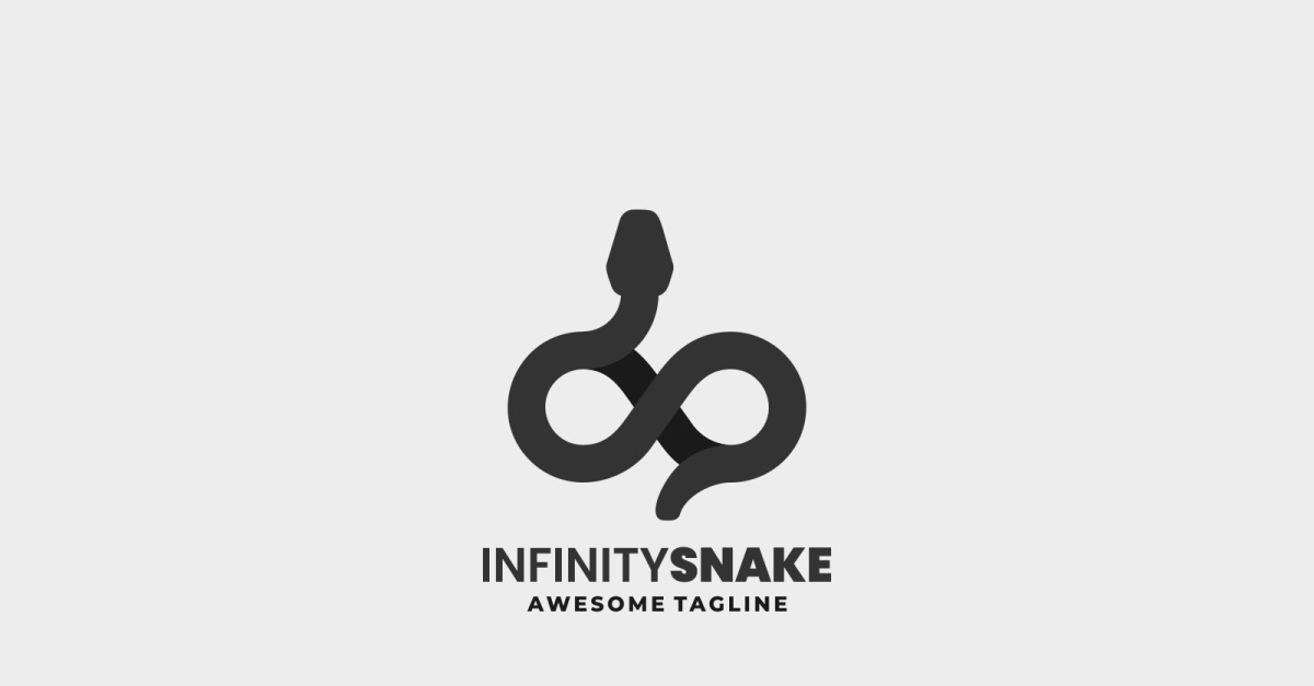 Infinity Snake Silhouette Logo #241180 - TemplateMonster