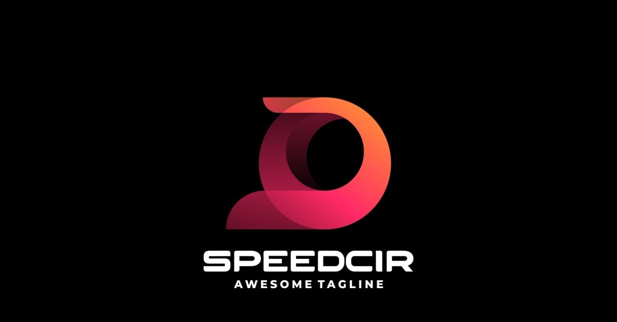 Speed Circle Gradient Logo #241440 - TemplateMonster