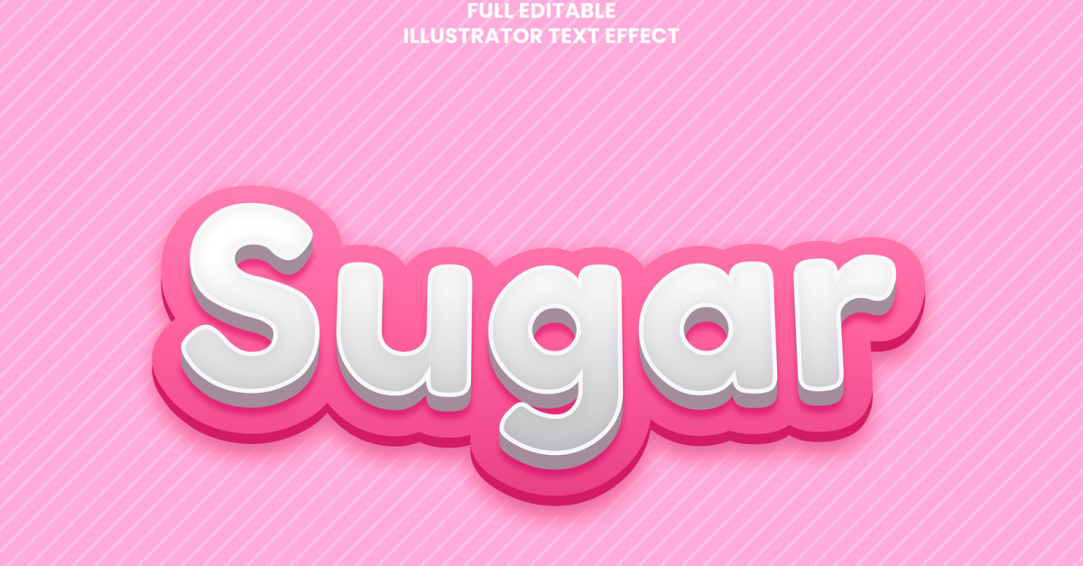3d Soft Pink-Editable Text Effect, Pink And White Text Style, Graphics ...