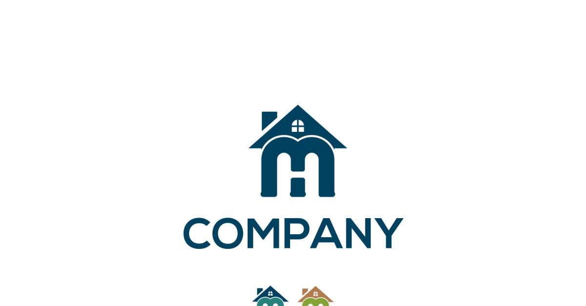 MH Home | Letter MH Home Logo Template - TemplateMonster