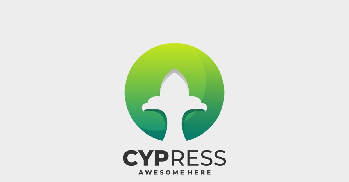 Cypress Gradient Logo Style #241792 - TemplateMonster