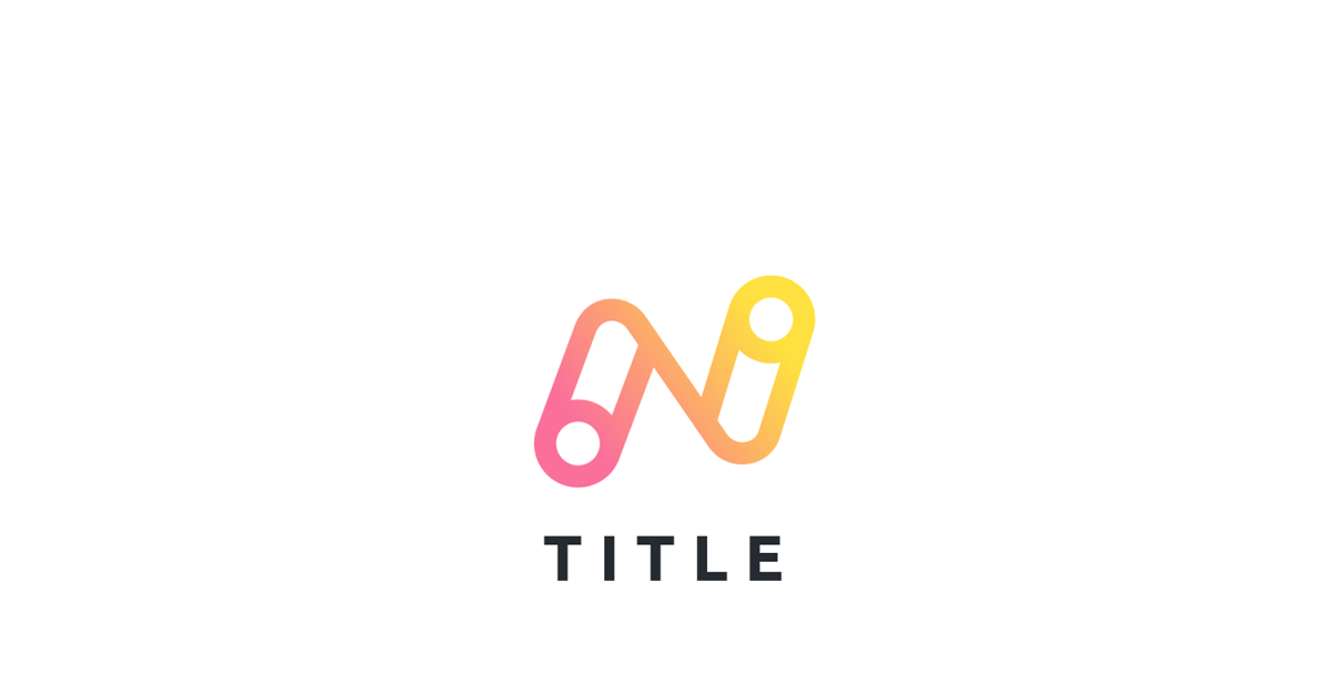 Sleek Angular N Data Orange Monogram Logo - TemplateMonster