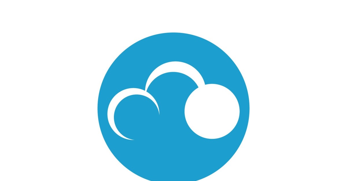 Cloud Blue Vector Logo Vector V6 #242141 - TemplateMonster