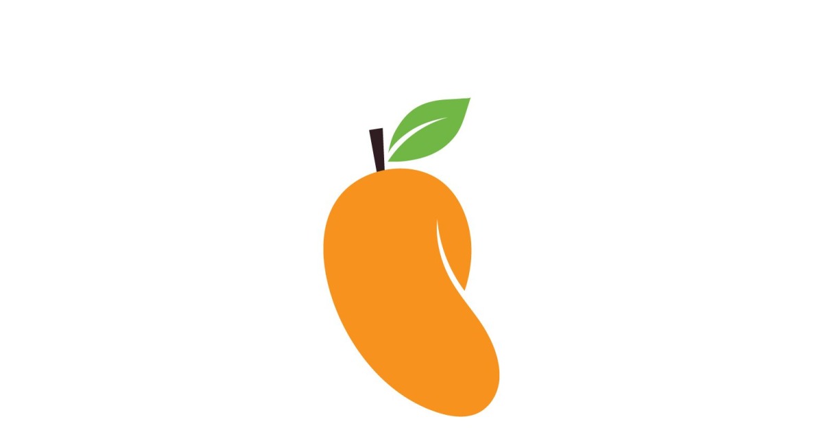 Mangue Fruits Logo Symbole Vecteur V2 - TemplateMonster