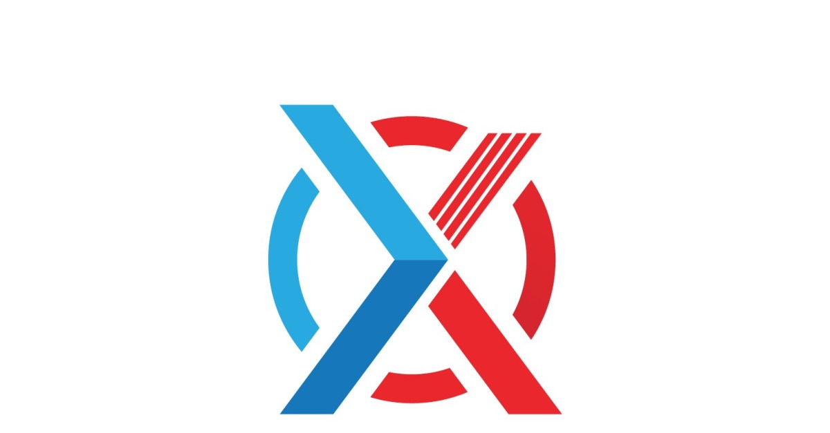 X Harfi İş Logo Öğeleri Vektör V10 #242278 - TemplateMonster